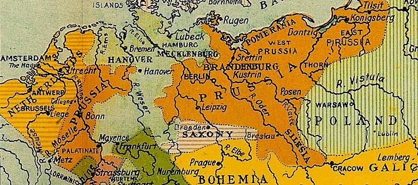 Map Of Prussia 1815 Currentlyaway